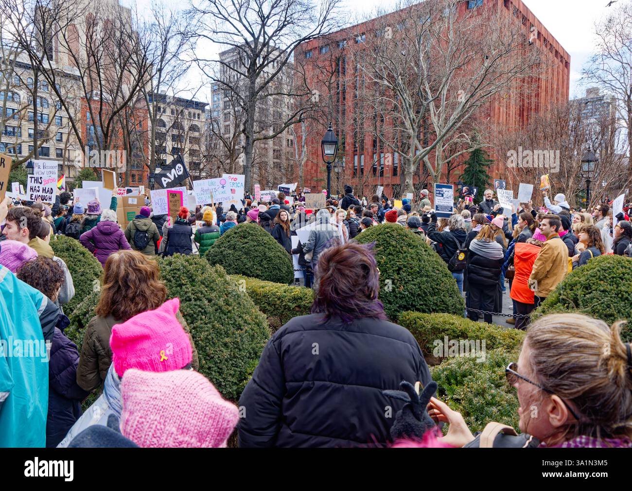 Sea of signs - International Women’s Day rally and march, 8 March 2025 ...