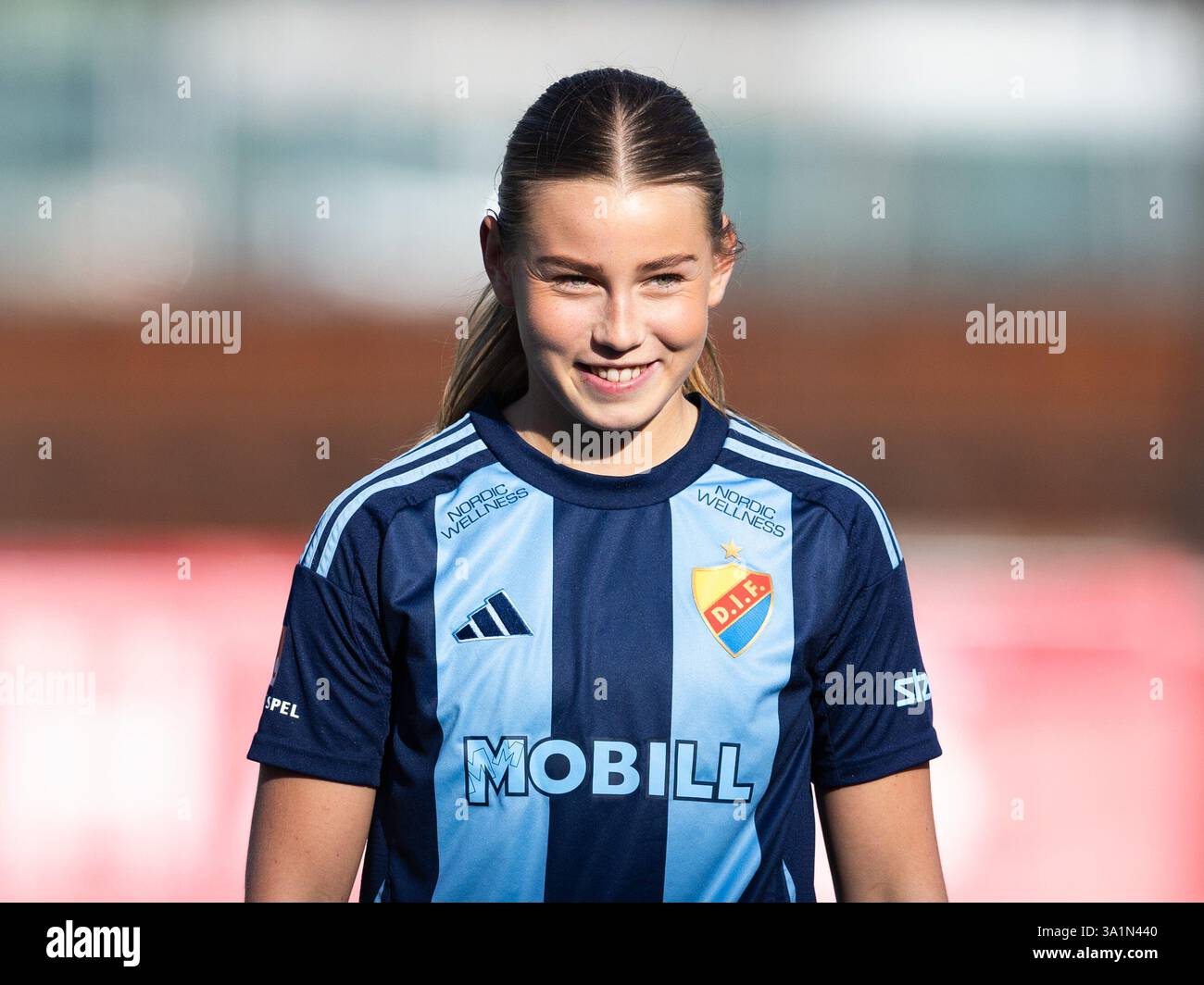 Stockholm, Sverige. 09th Mar, 2025. 250309 Djurgårdens Elsa Pelgander ...