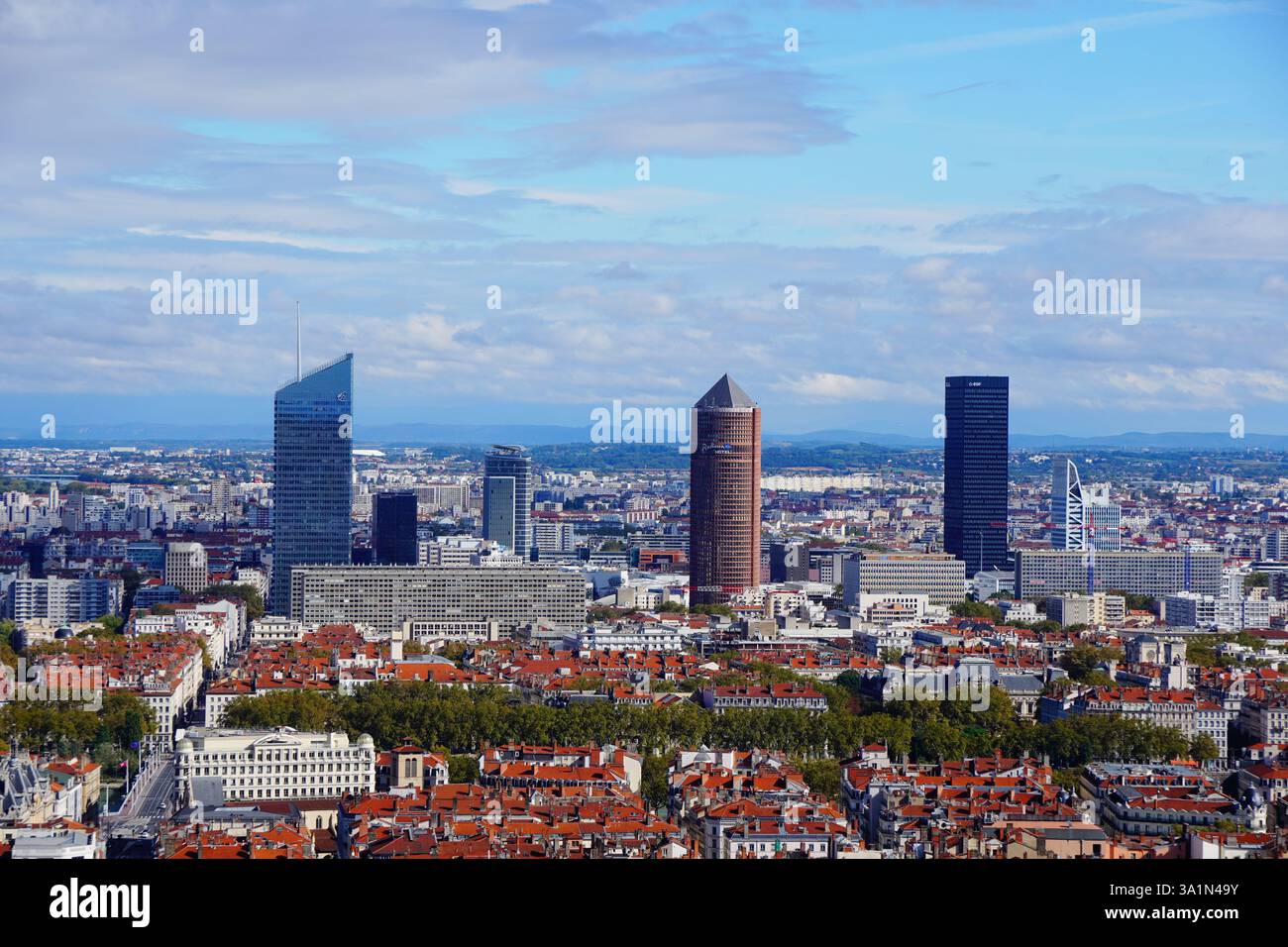Tour lyon tower tree hi-res stock photography and images - Alamy