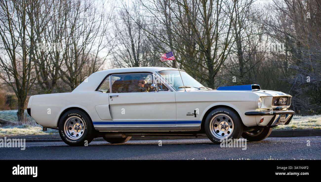 Stony Stratford,UK - Mar. 2nd 2025: 1966 Ford Mustang classic car ...