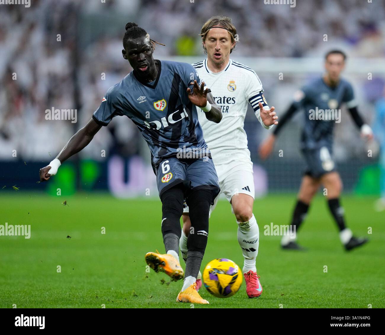 Madrid, Spain. 09th Mar, 2025. Pathe Ismael Ciss of Rayo Vallecano and ...