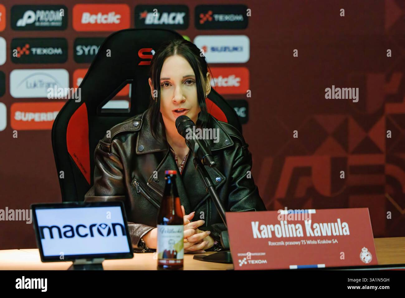 KRAKOW, POLAND, Mar 9 2025, A football match between WISLA KRAKOW AND GORNIK LECZNA, OP ...
