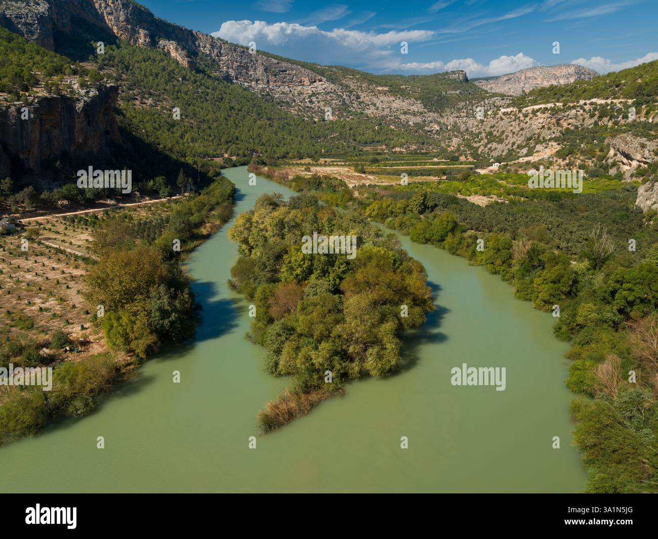 The Göksu River in Silifke. Mersin province. Turkey country Stock Photo ...