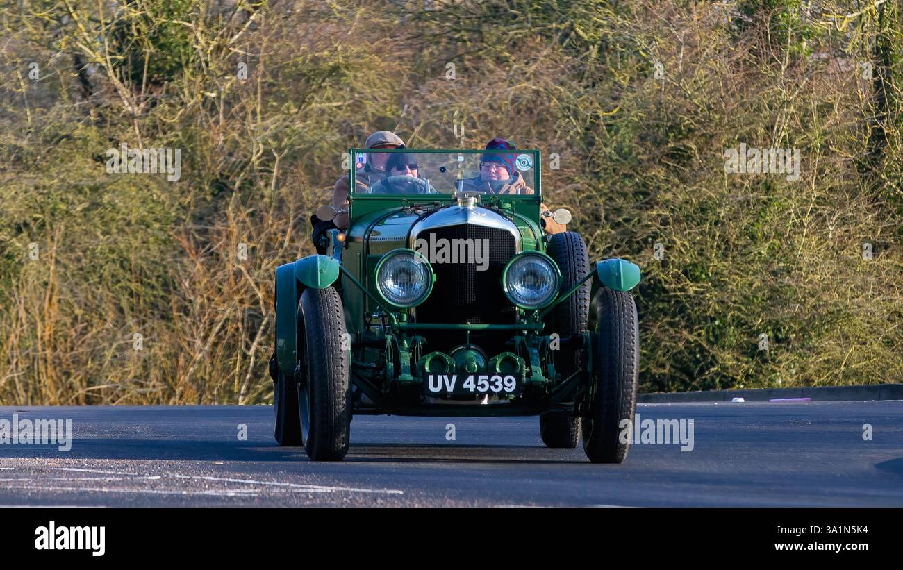 Stony Stratford,UK - Mar. 2nd 2025: 1928 Bentley Tourer vintage car ...