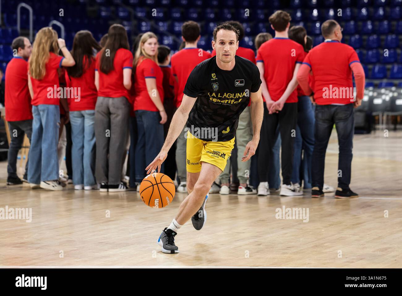 Marcelinho Huertas of La Laguna Tenerife warms up during the Liga ...