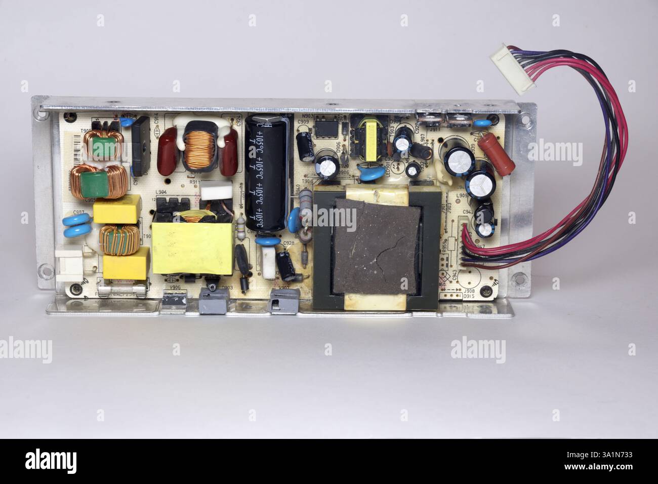 electronic components and microcircuits of TV switch power supply ...