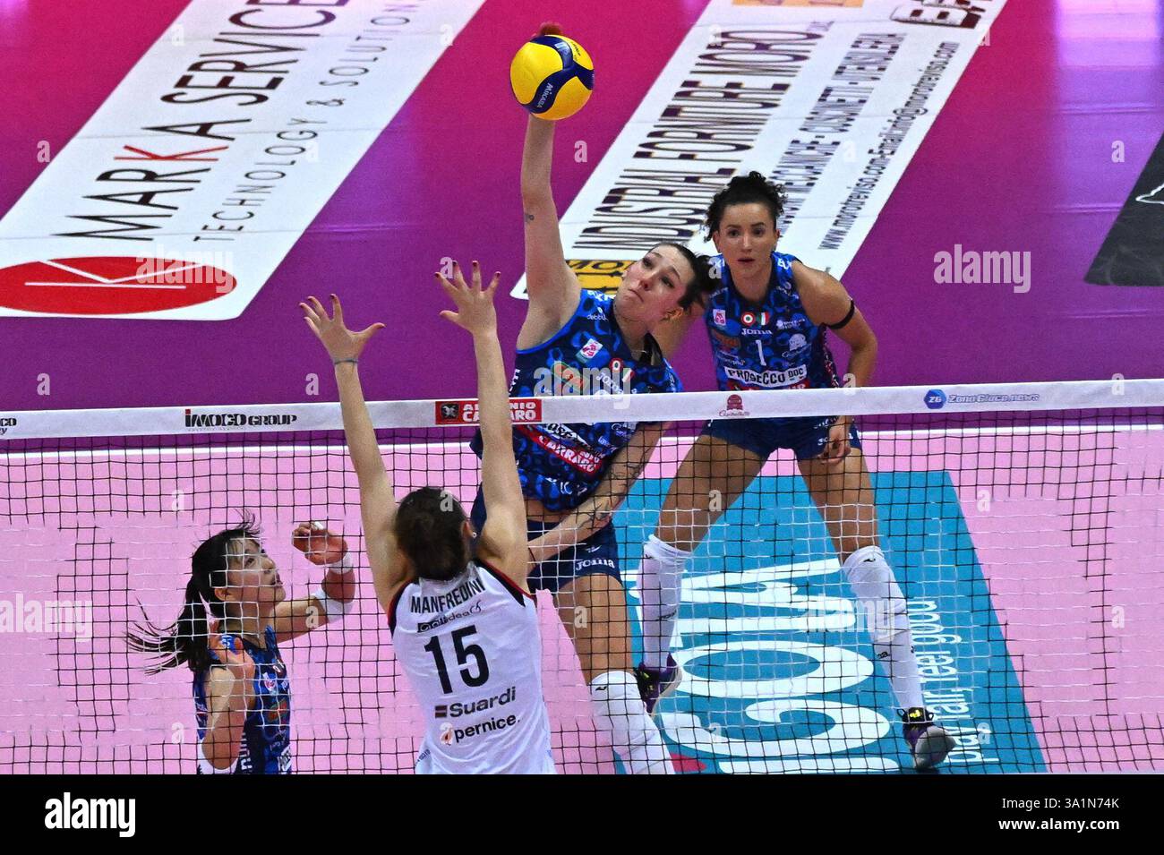 Treviso, Italy. 09th Mar, 2025. Marina Lubian ( Prosecco Doc Imoco Conegliano ) during the match ...