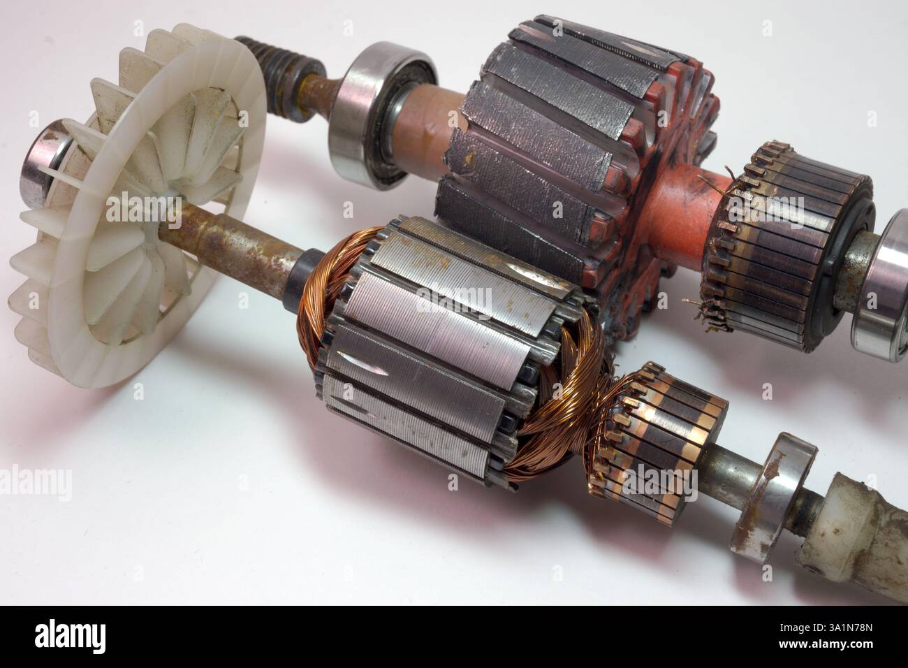 cores of armature and impeller of yard trimmer and washing machine ...