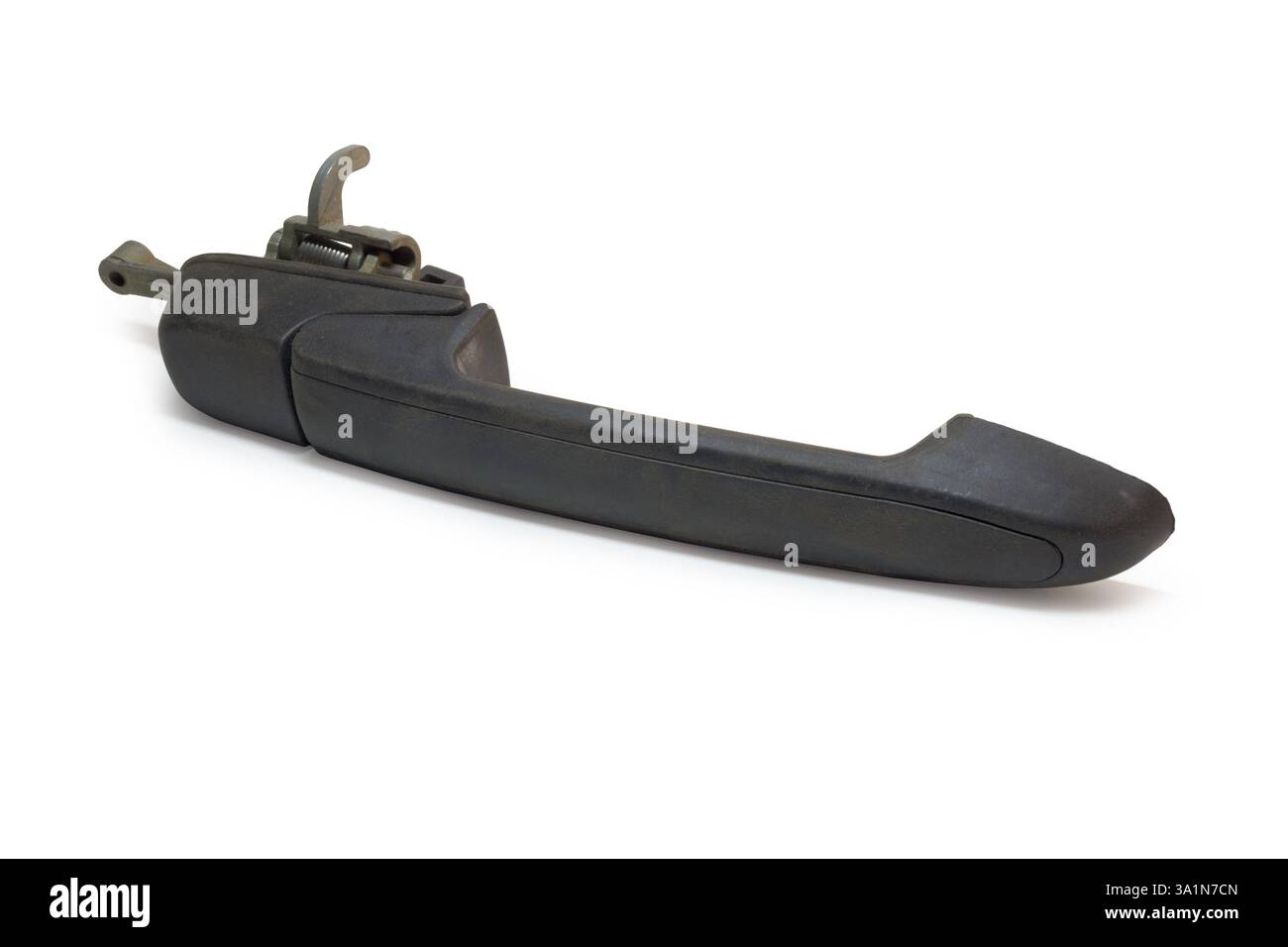 black outer car rear door handle. Automotive spare part. isolated on ...