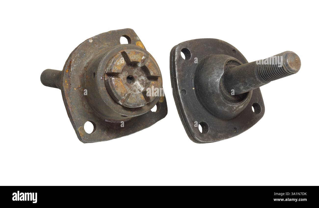 ball joints of car front suspension, serviced spare part with self-made ...