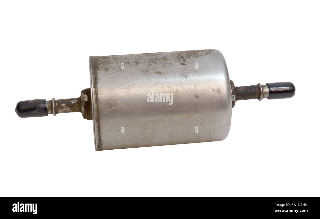 inlet-outlet fuel filter for car, with universal fits. metal, with ...