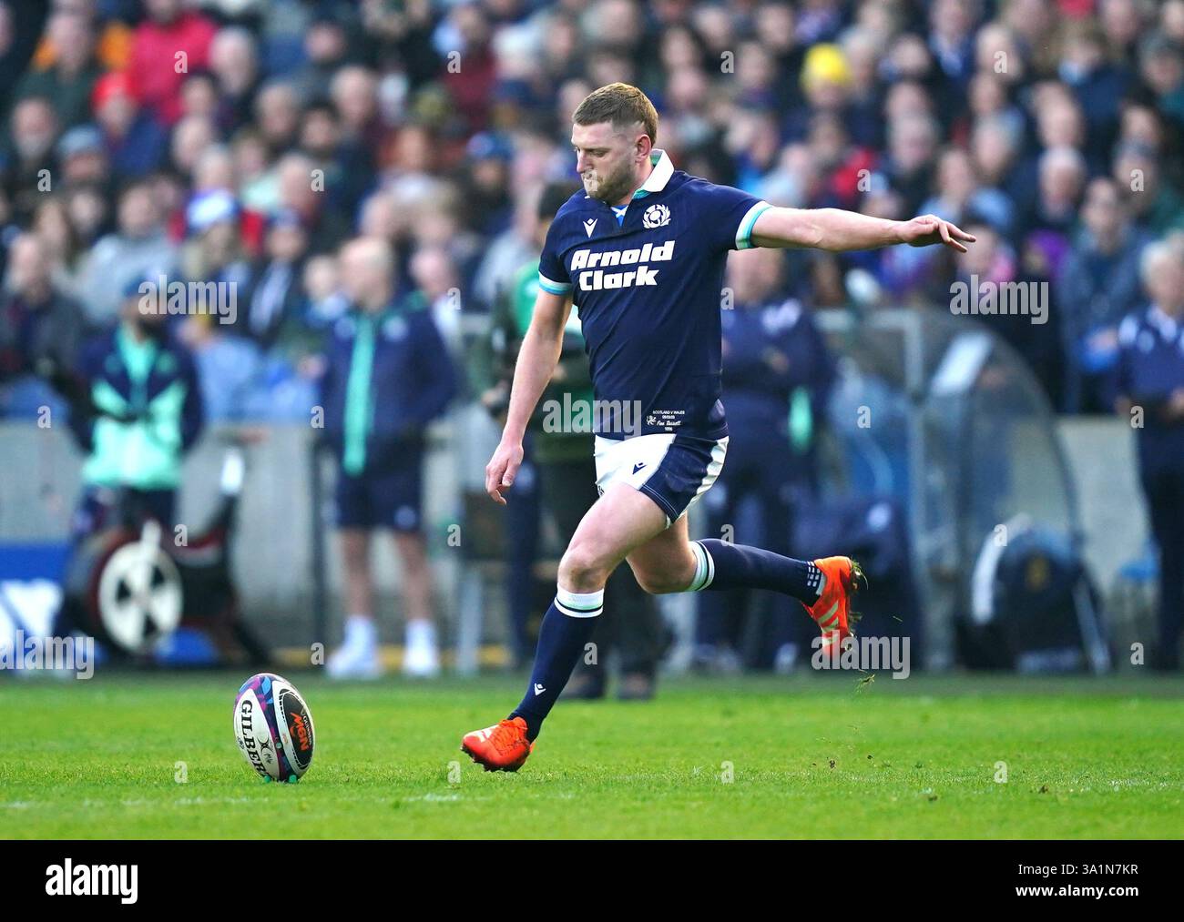 Scotland's Finn Russell during the Guinness Men's Six Nations match the ...