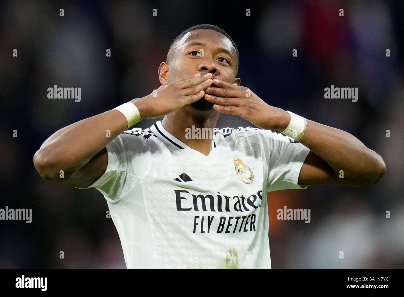 David Alaba of Real Madrid CF during the La Liga EA Sports match ...