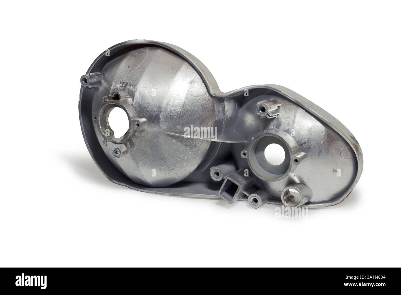 headlight reflector rear side. on white background, with clipping path ...