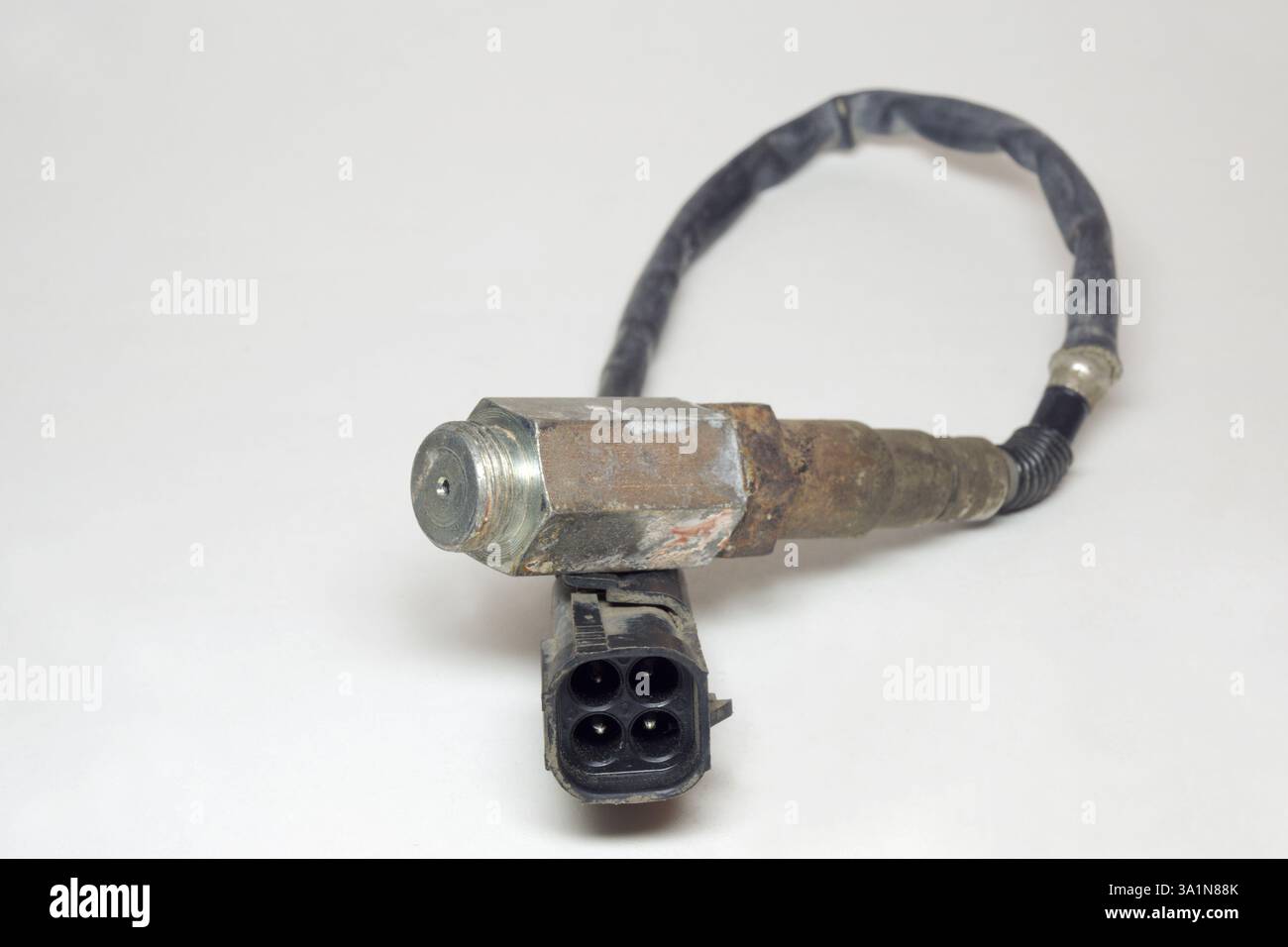 downstream oxygen sensor of vehicle exhaust system Stock Photo - Alamy