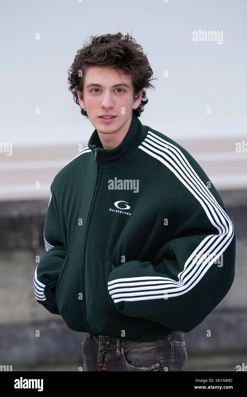 Mark Eydelshteyn upon arrival at the Balenciaga Fall/Winter 2025-2026 ...