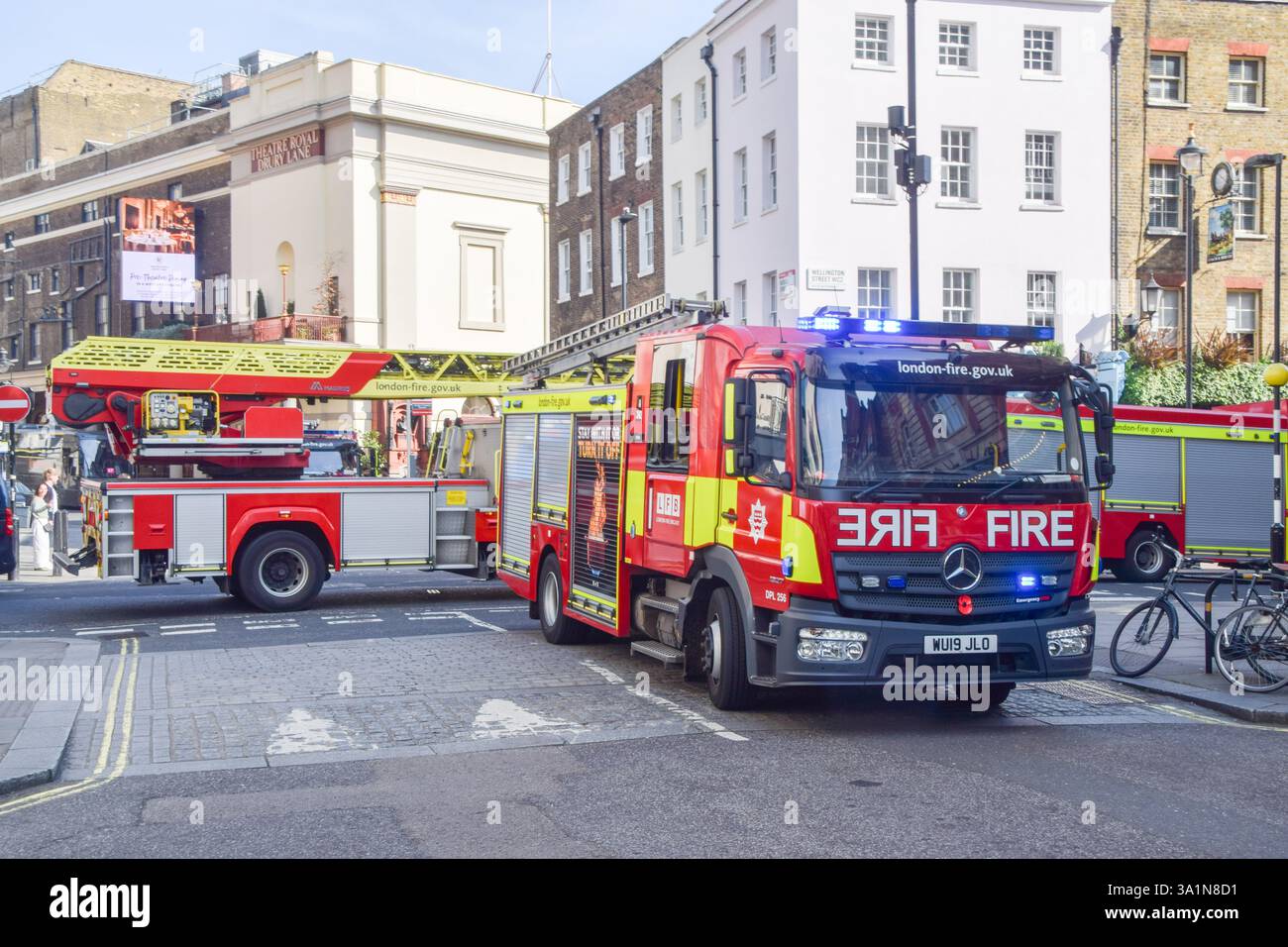 London, United Kingdom, 9th March 2025. London Fire Brigade fire ...