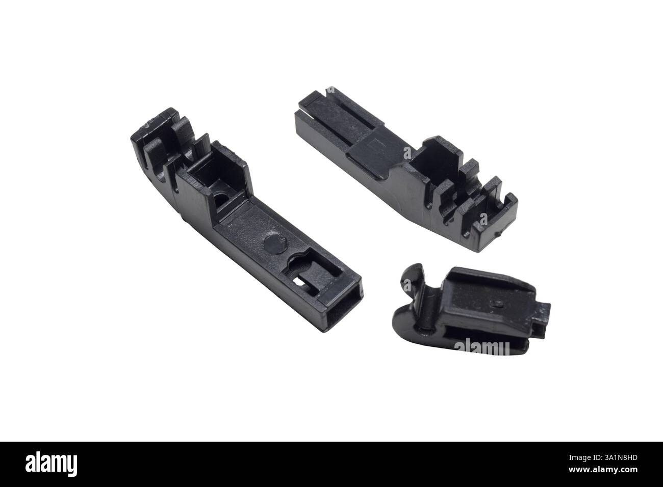 windshield wiper blade arm adapters, isolated on white background Stock ...