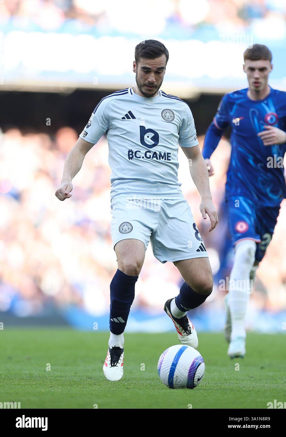 London, UK. 09th Mar, 2025. Harry Winks of Leicester City during the ...