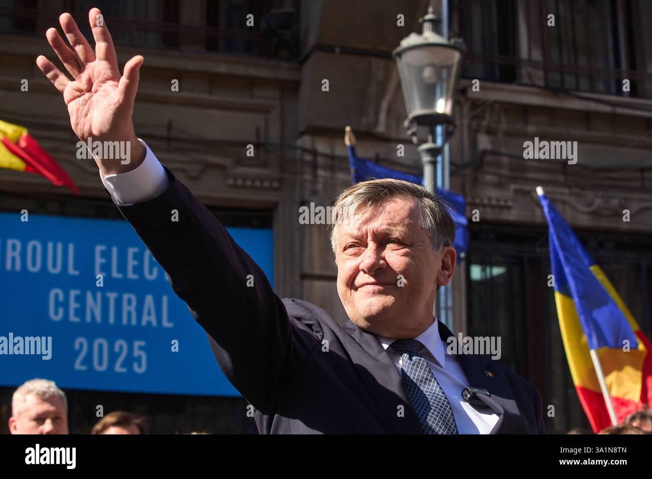 Bucharest, Romania. 9th Mar, 2025: Crin Antonescu, pro-European parties ...