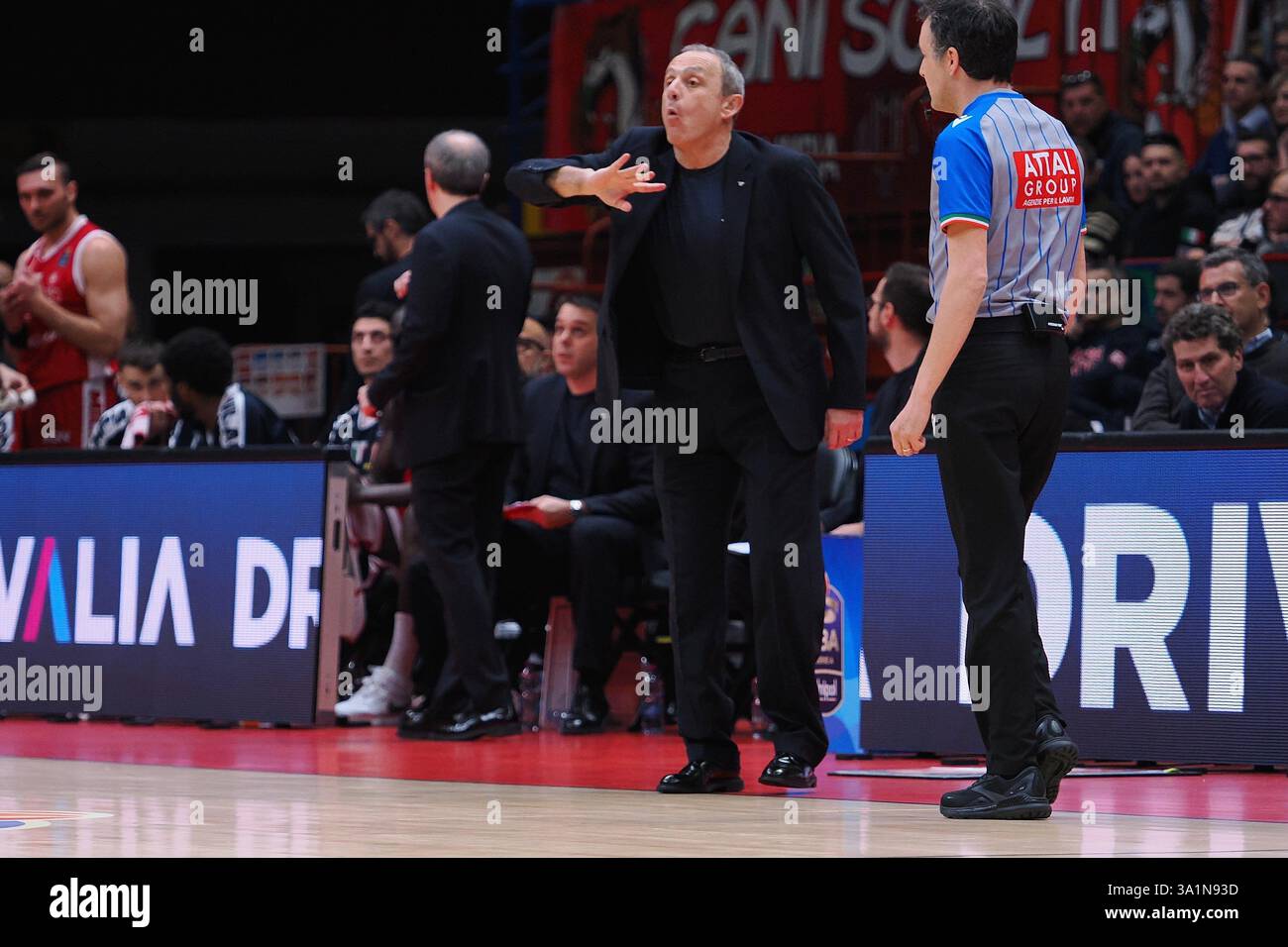 Ettore Messina, head coach EA7 Emporio Armani Olimpia Milano during EA7 ...