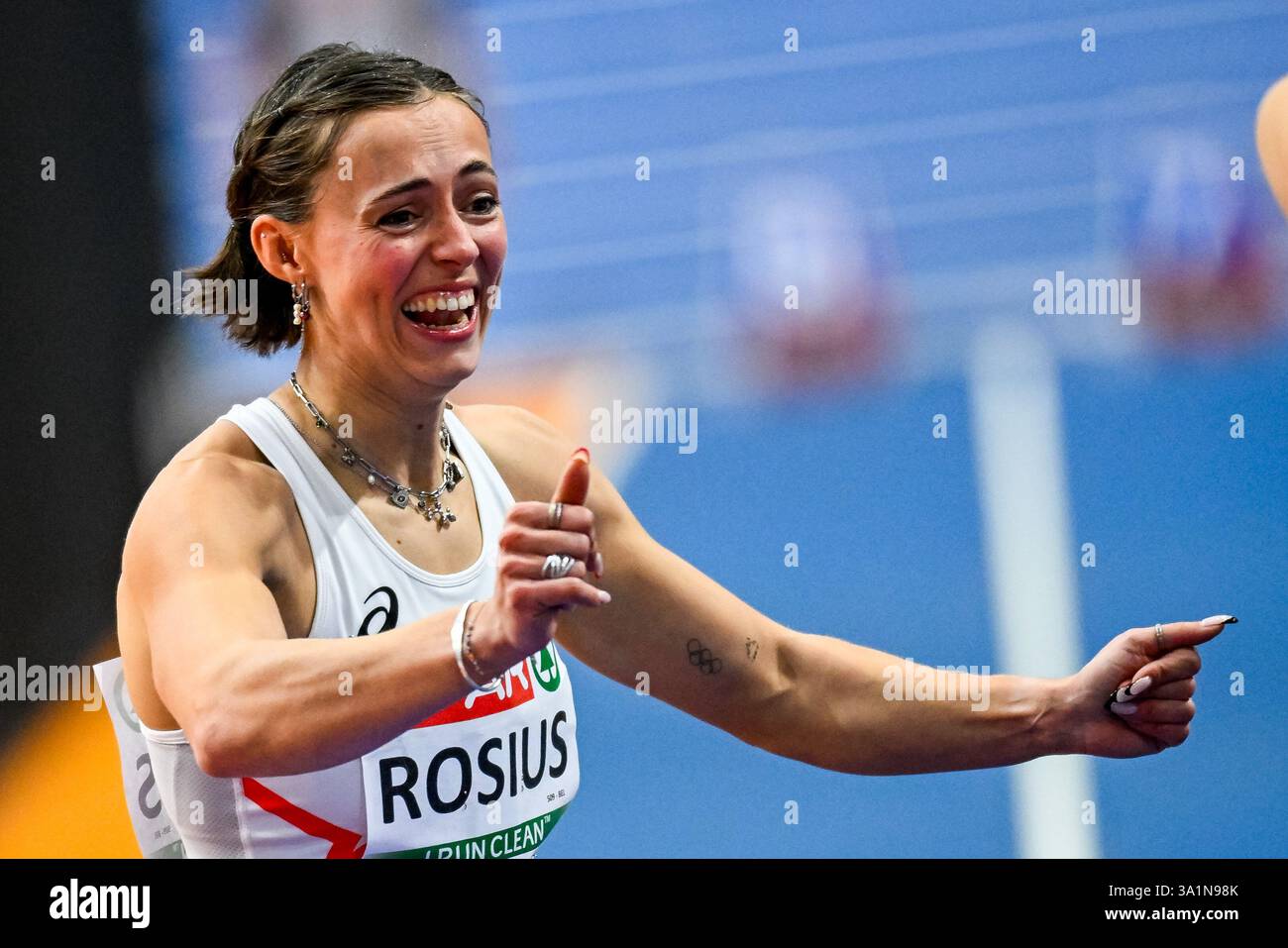 Apeldoorn, Netherlands. 09th Mar, 2025. Belgian Rani Rosius is pictured ...