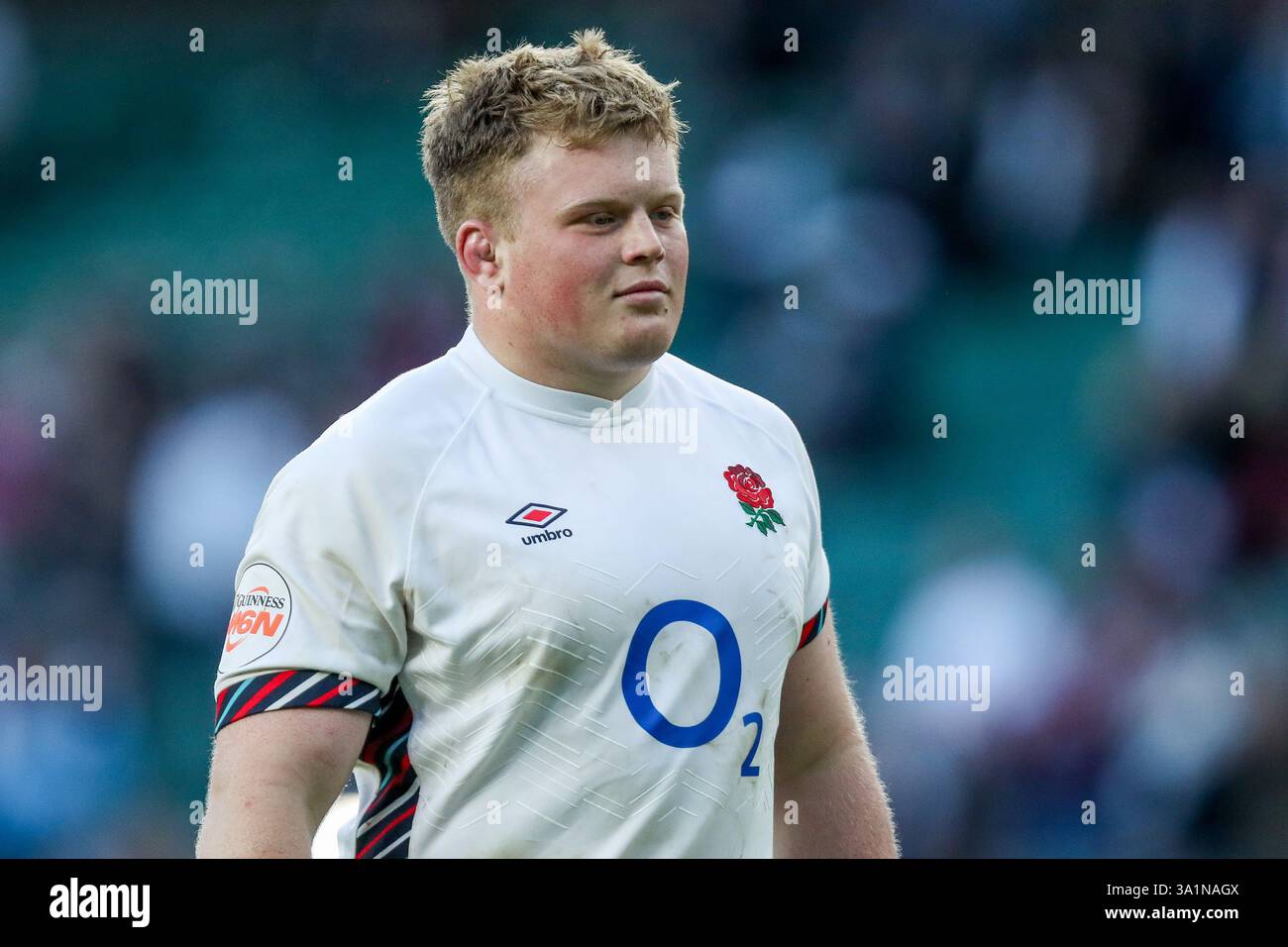 Fin Baxter looks on during the 2025 Guinness 6 Nations match England vs ...