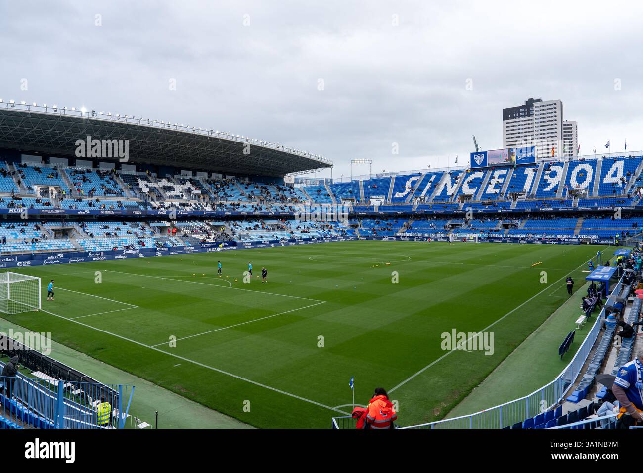 Estadio La Rosaleda, Malaga, March 9th 2025 Estadio la Rosaleda before ...