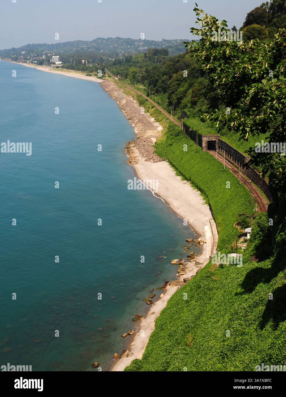 A view of the beaches in Chakvi, Georgia Stock Photo - Alamy