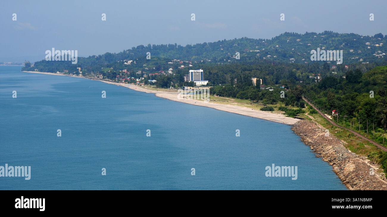 A view of the beaches in Chakvi, Georgia Stock Photo - Alamy