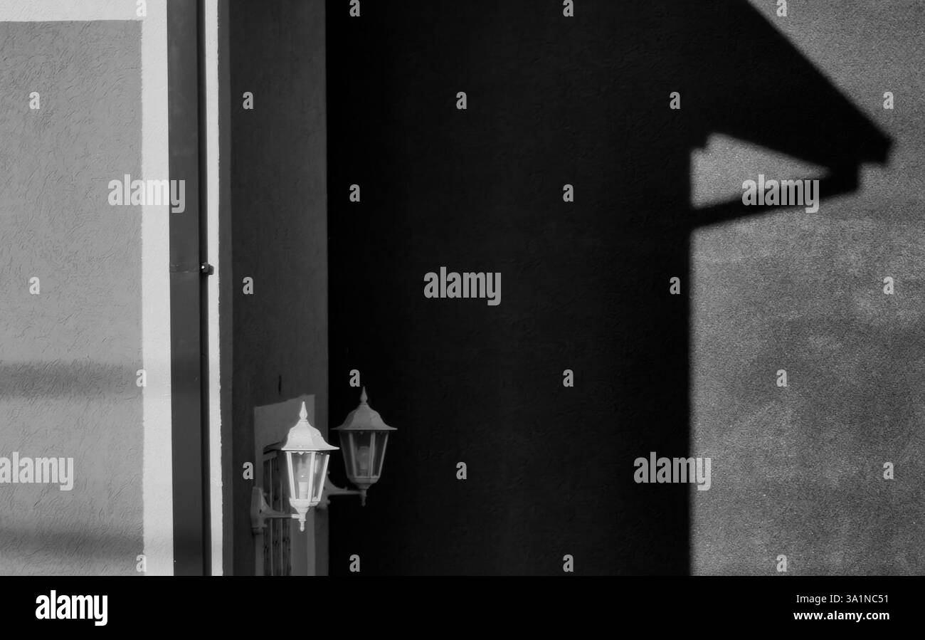 Duality of Light – White Lanterns Around the Corner. Shadow of the ...