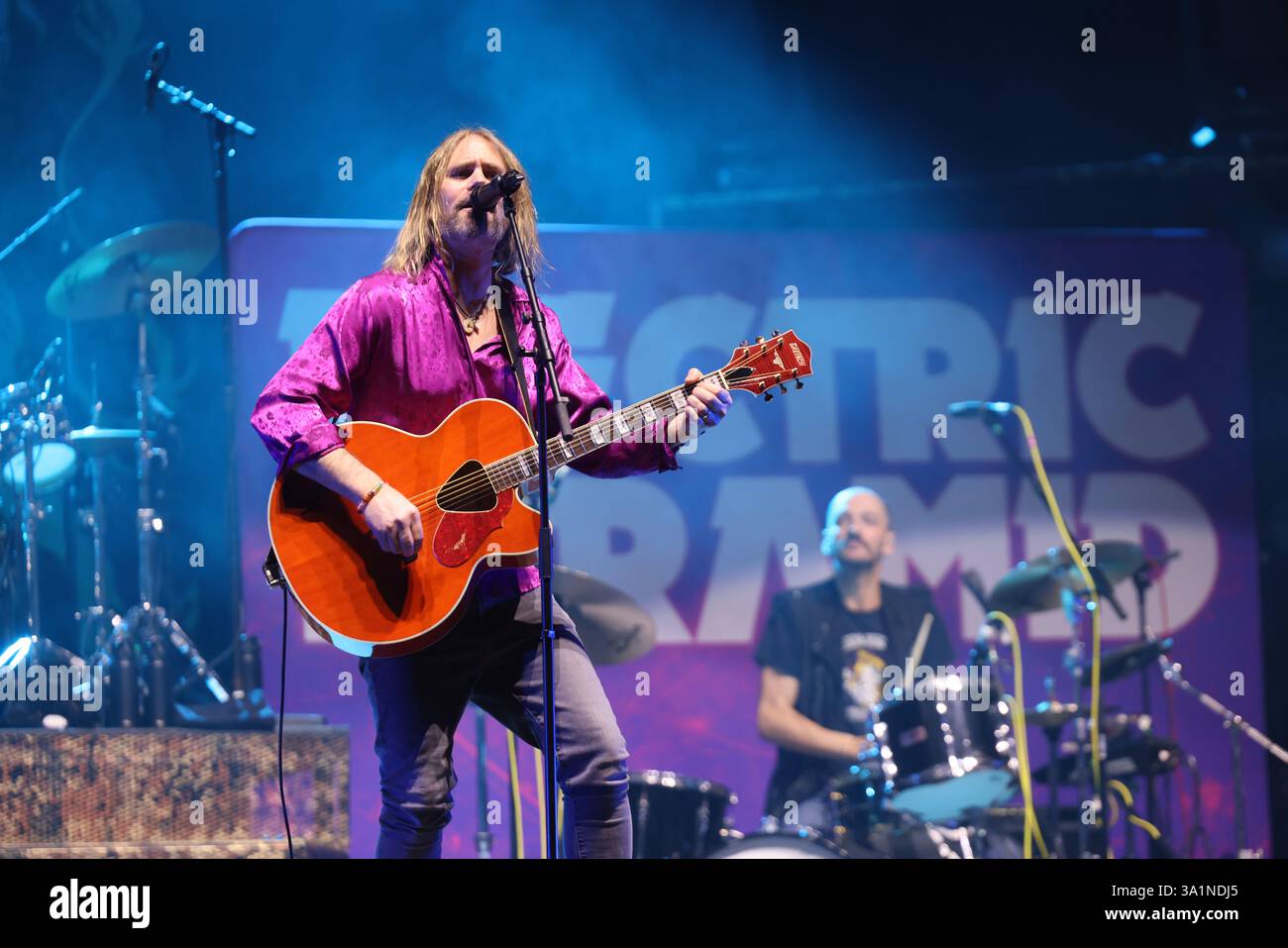 International music group Electric Pyramid and their singer Ol Beach ...