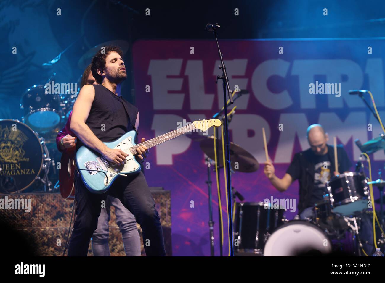 International music group Electric Pyramid and their singer Ol Beach ...