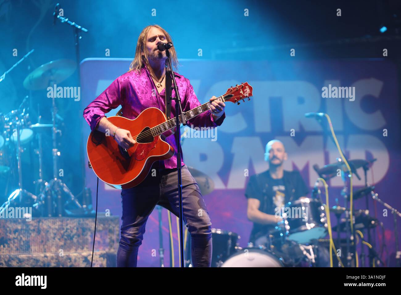 International music group Electric Pyramid and their singer Ol Beach ...