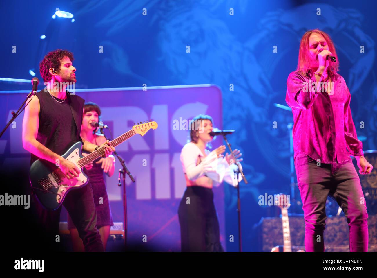 International music group Electric Pyramid and their singer Ol Beach ...