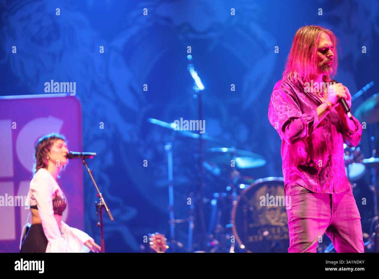 International music group Electric Pyramid and their singer Ol Beach ...