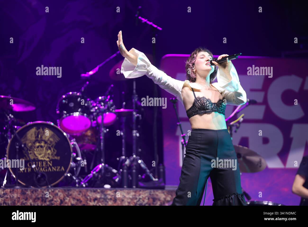 International music group Electric Pyramid and their singer Ol Beach ...