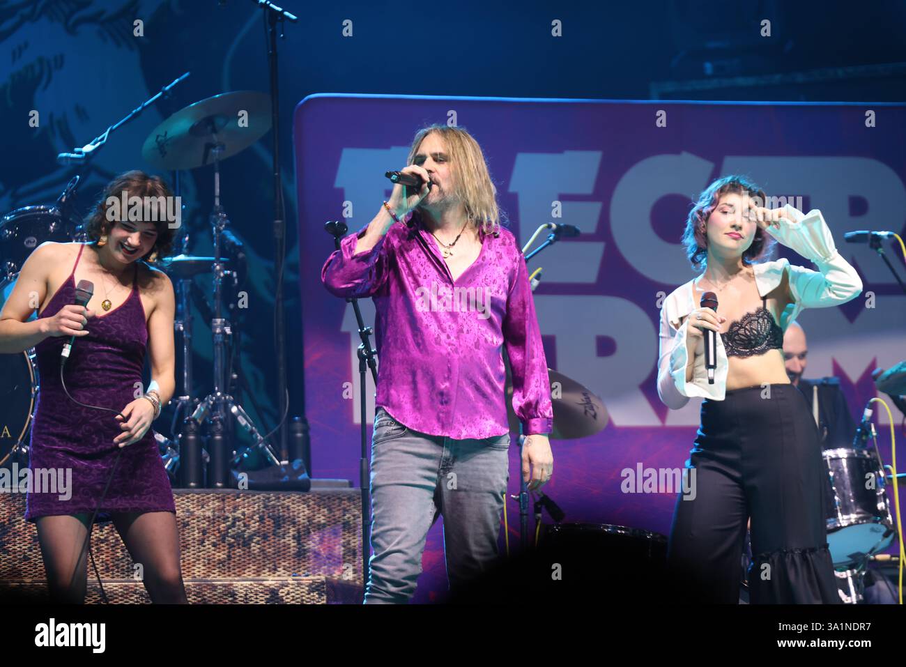 International music group Electric Pyramid and their singer Ol Beach ...