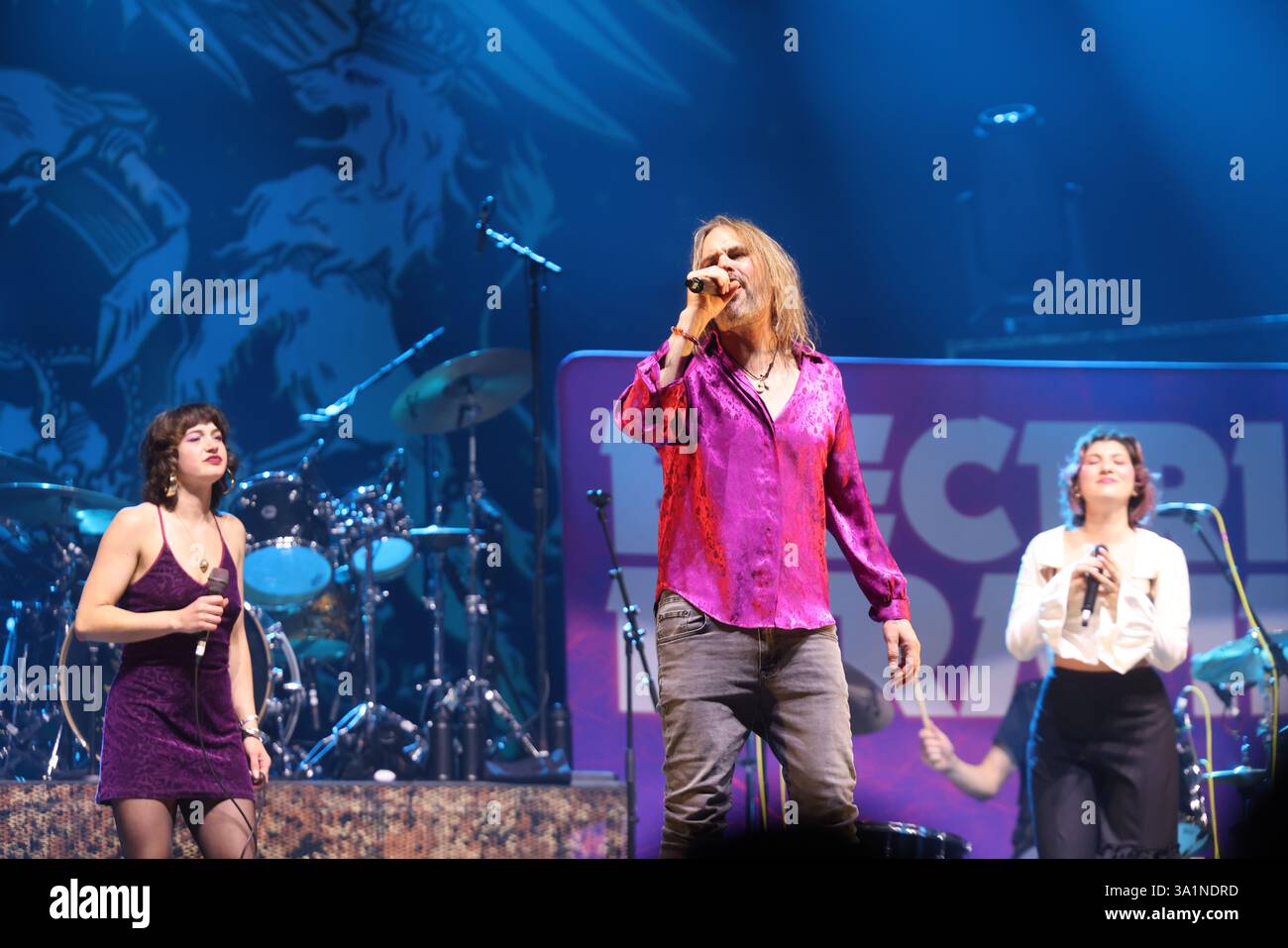 International music group Electric Pyramid and their singer Ol Beach ...