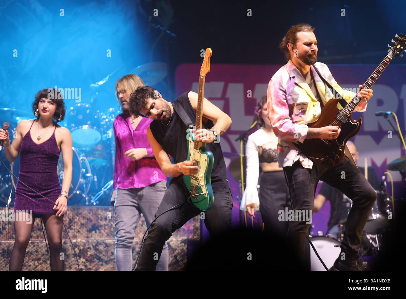 International music group Electric Pyramid and their singer Ol Beach ...