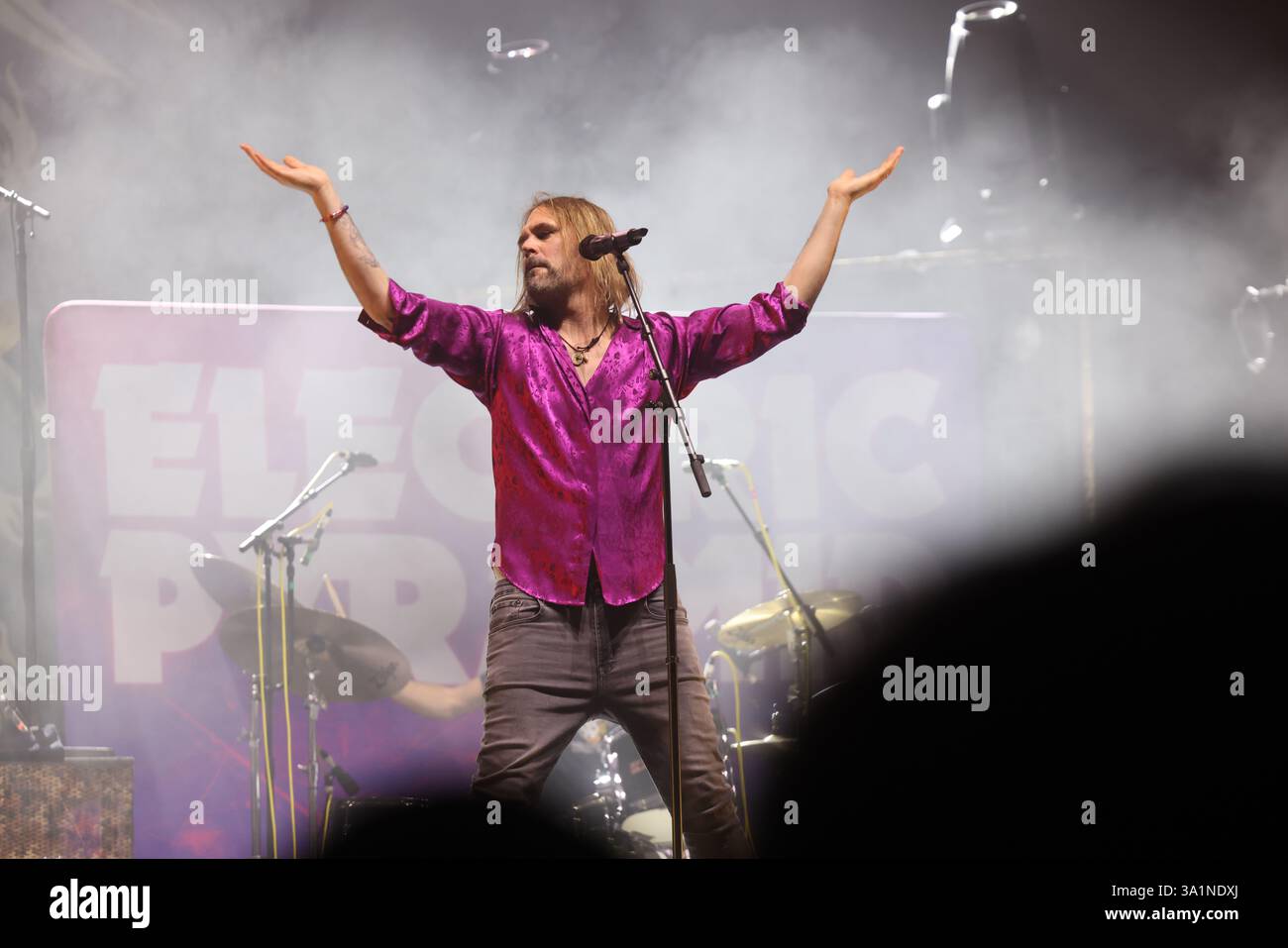 International music group Electric Pyramid and their singer Ol Beach ...