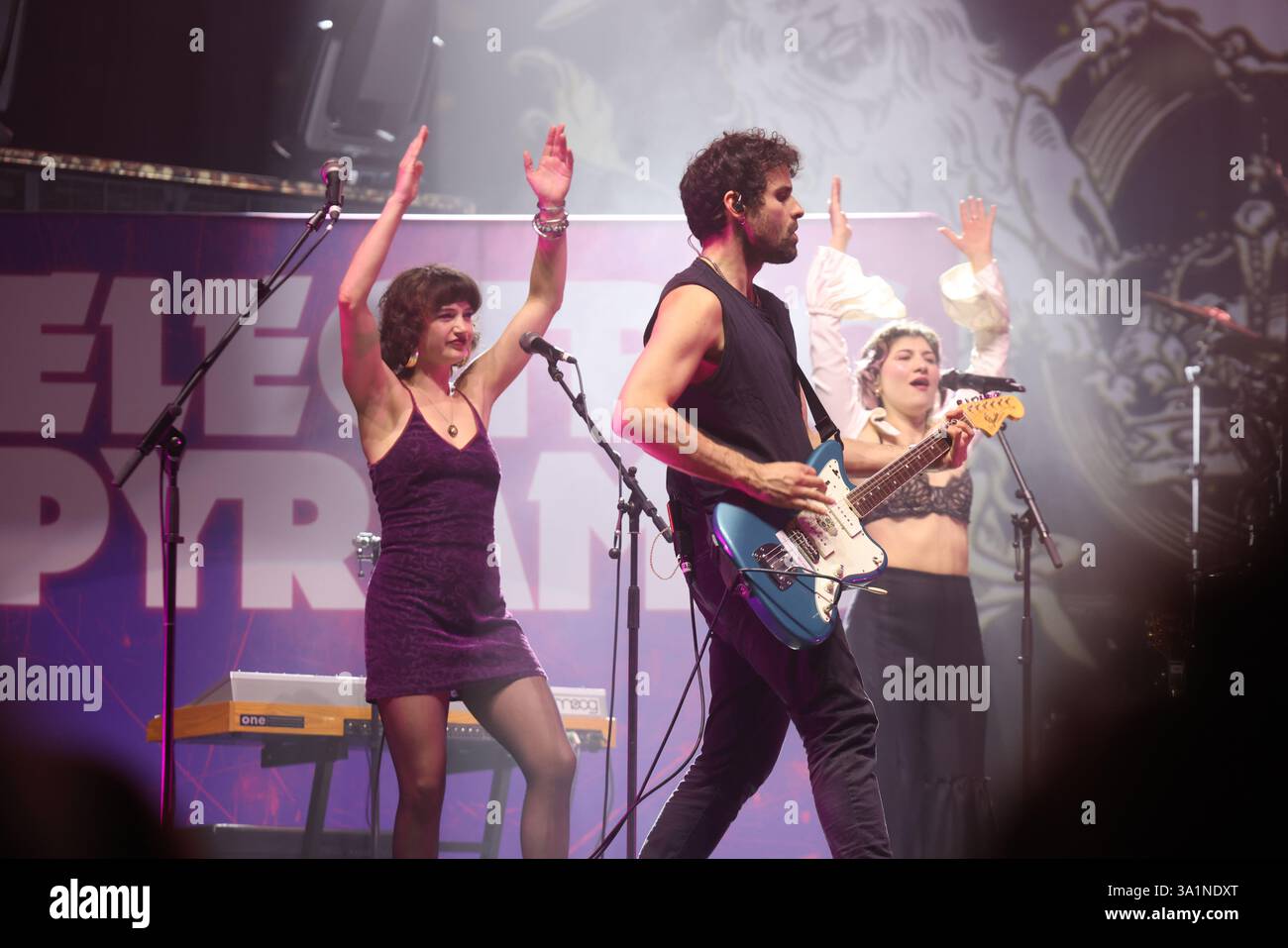 International music group Electric Pyramid and their singer Ol Beach ...