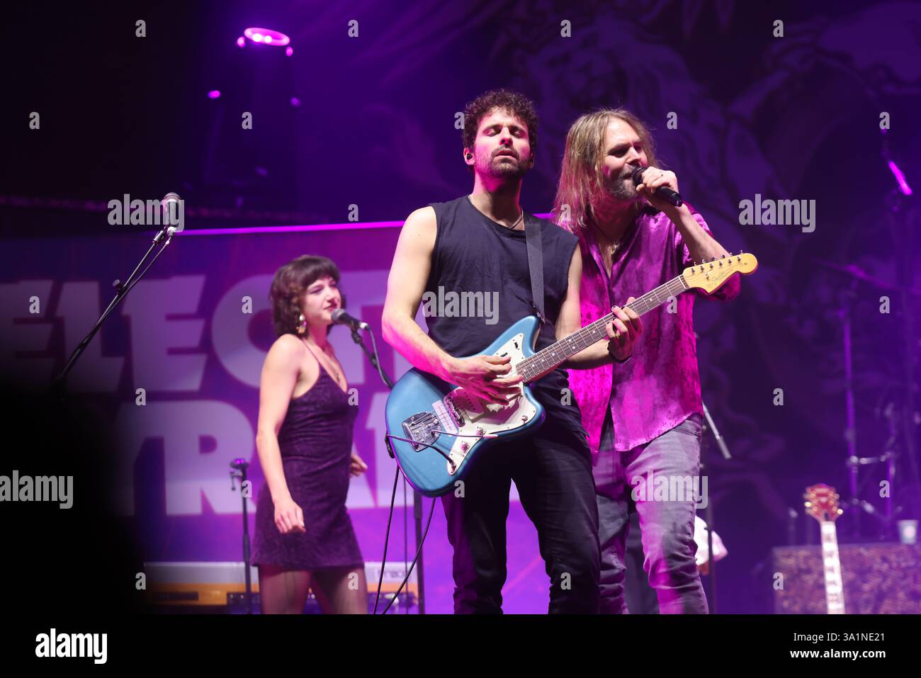 International music group Electric Pyramid and their singer Ol Beach ...