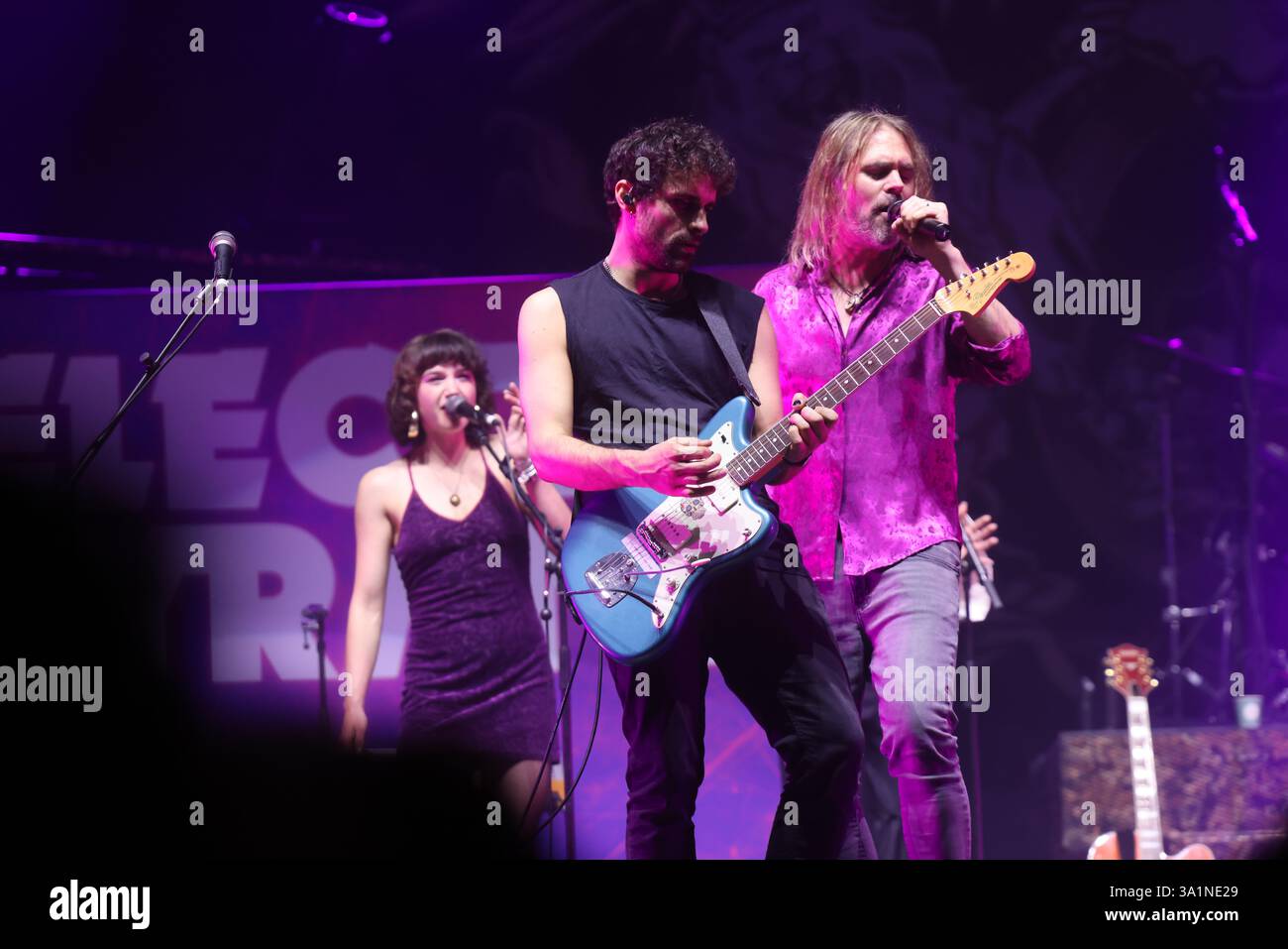 International music group Electric Pyramid and their singer Ol Beach ...