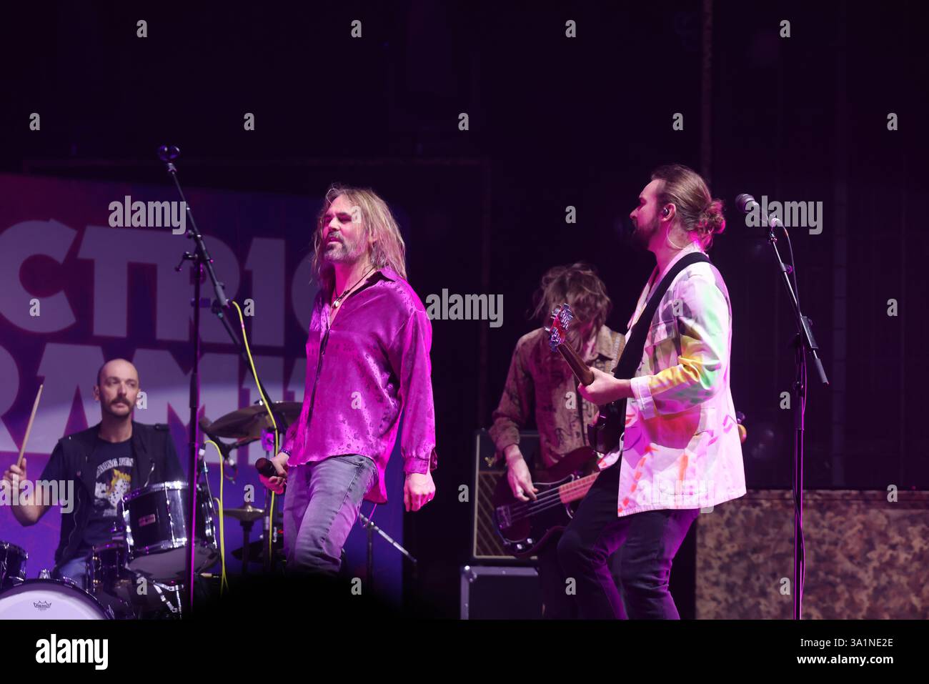 International music group Electric Pyramid and their singer Ol Beach ...