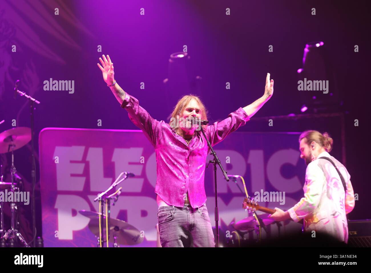 International music group Electric Pyramid and their singer Ol Beach ...