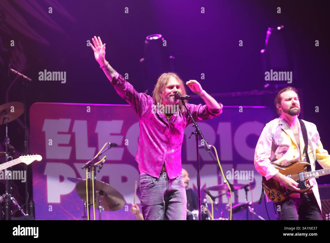 International music group Electric Pyramid and their singer Ol Beach ...