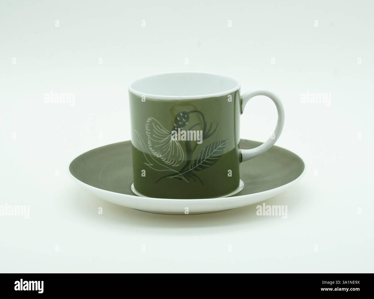 Susie Cooper Design, coffee cup and saucer, bone china, floral design ...