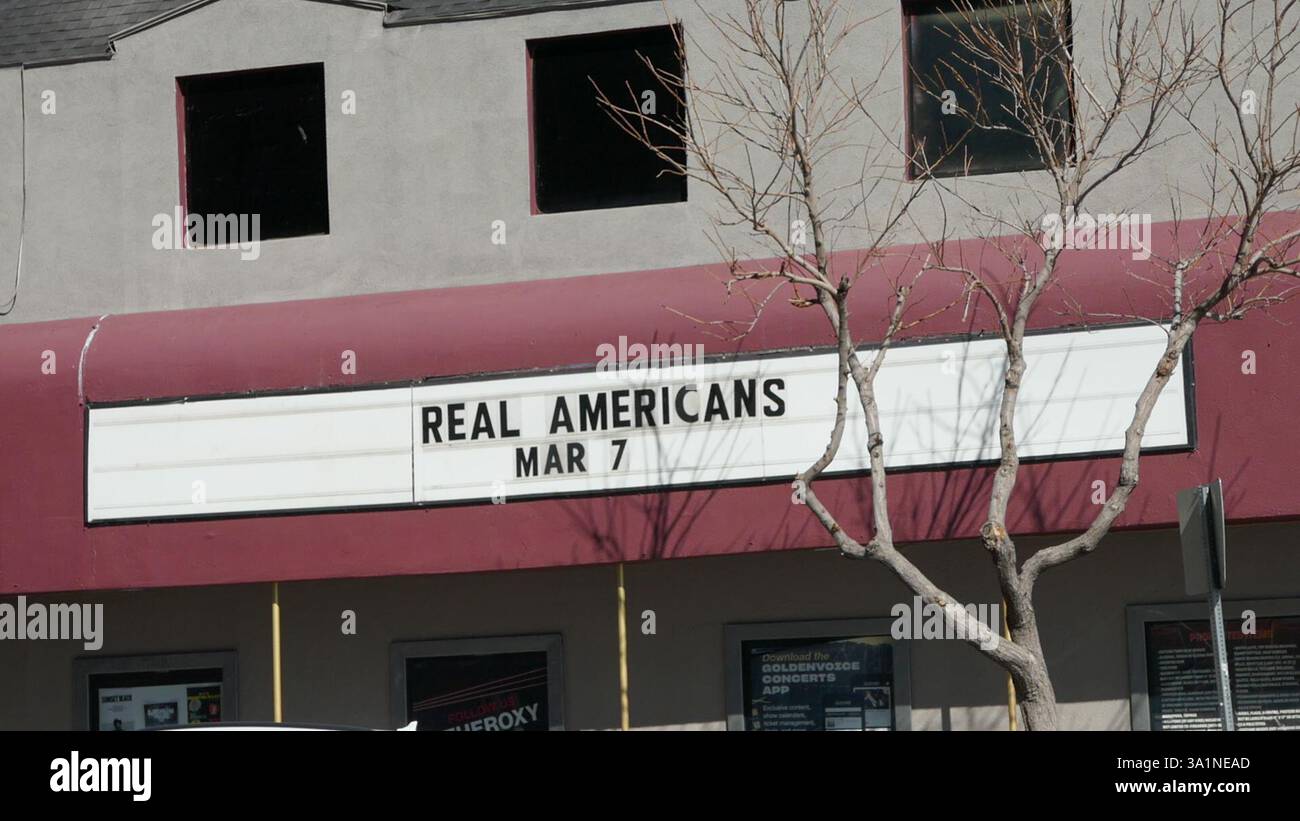 Los Angeles, California, USA 7th March 2025 Real Americans Marquee for ...