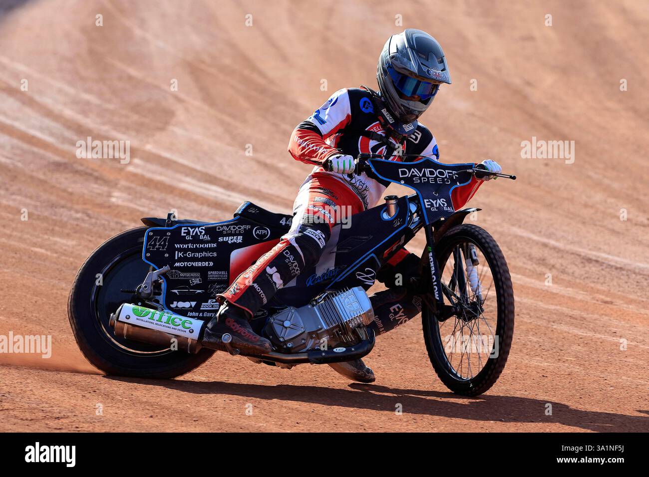 National Speedway Stadium, Manchester on Sunday 9th March 2025. Freddy ...